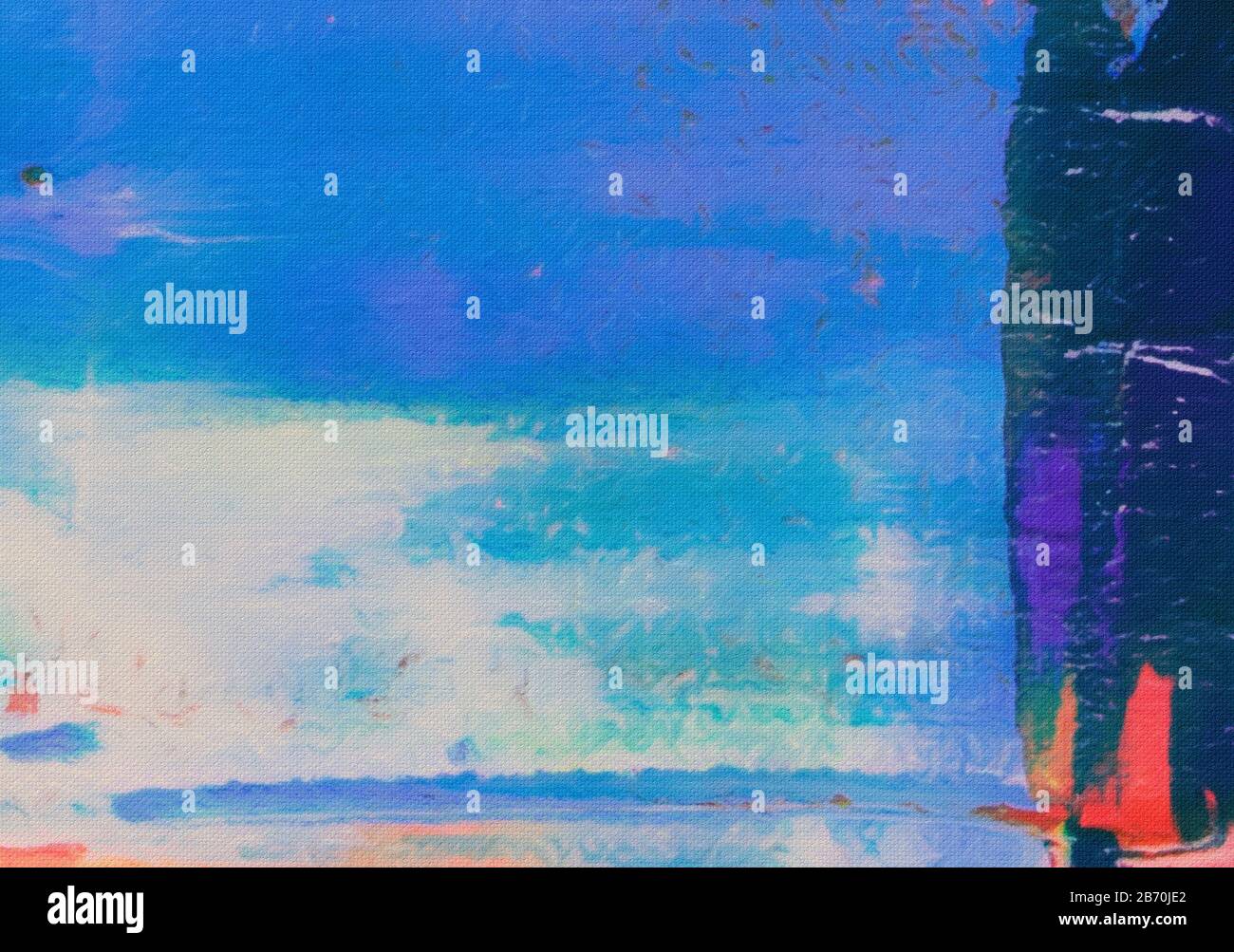 Creative abstract painting background in oil. Textured brush strokes of ...