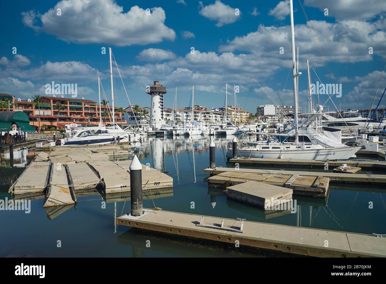 Marina at Vallarta Marina, Puerto Vallarta, Mexico Stock Photo - Alamy