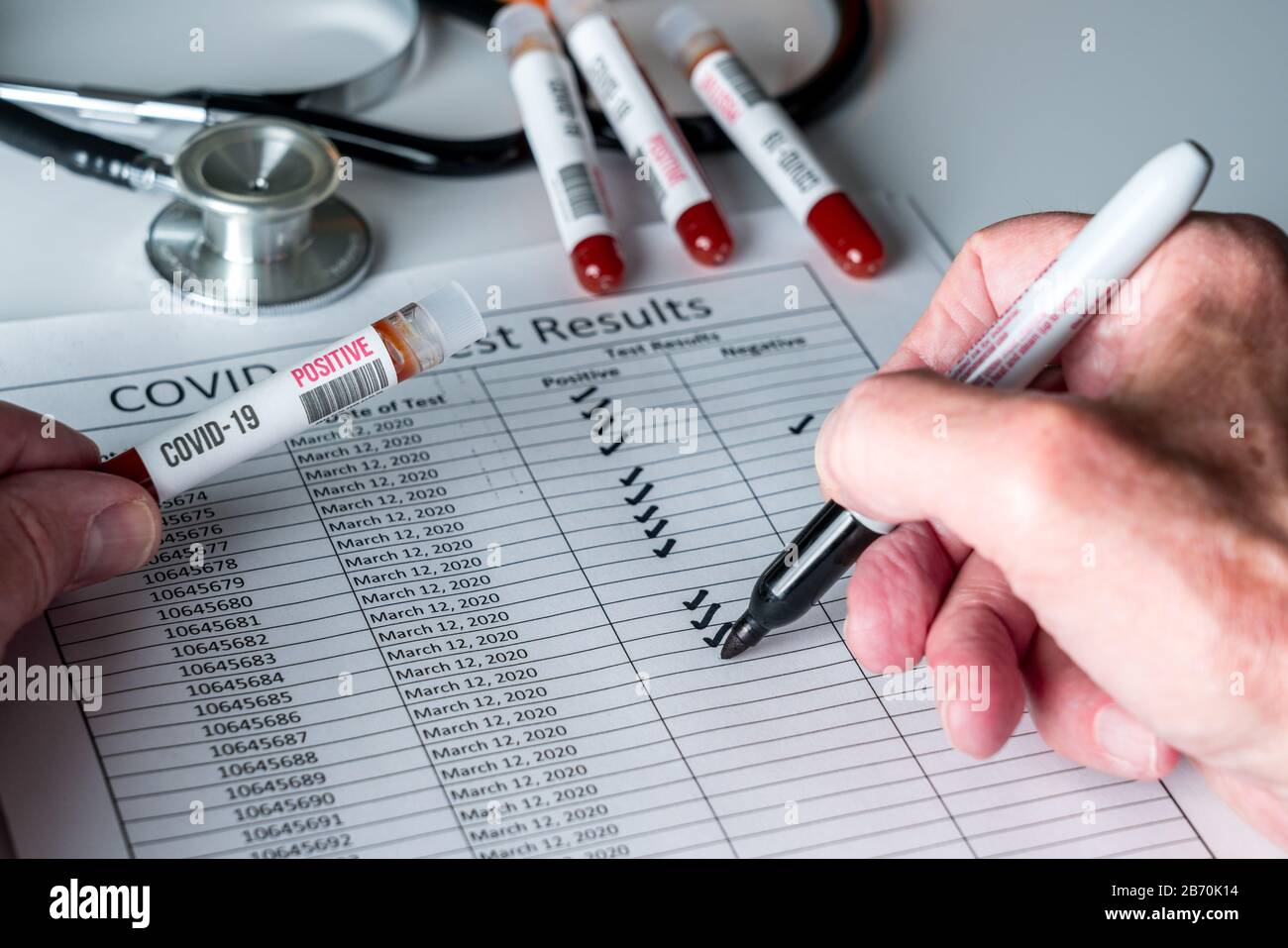 Blood test results hi-res stock photography and images - Alamy