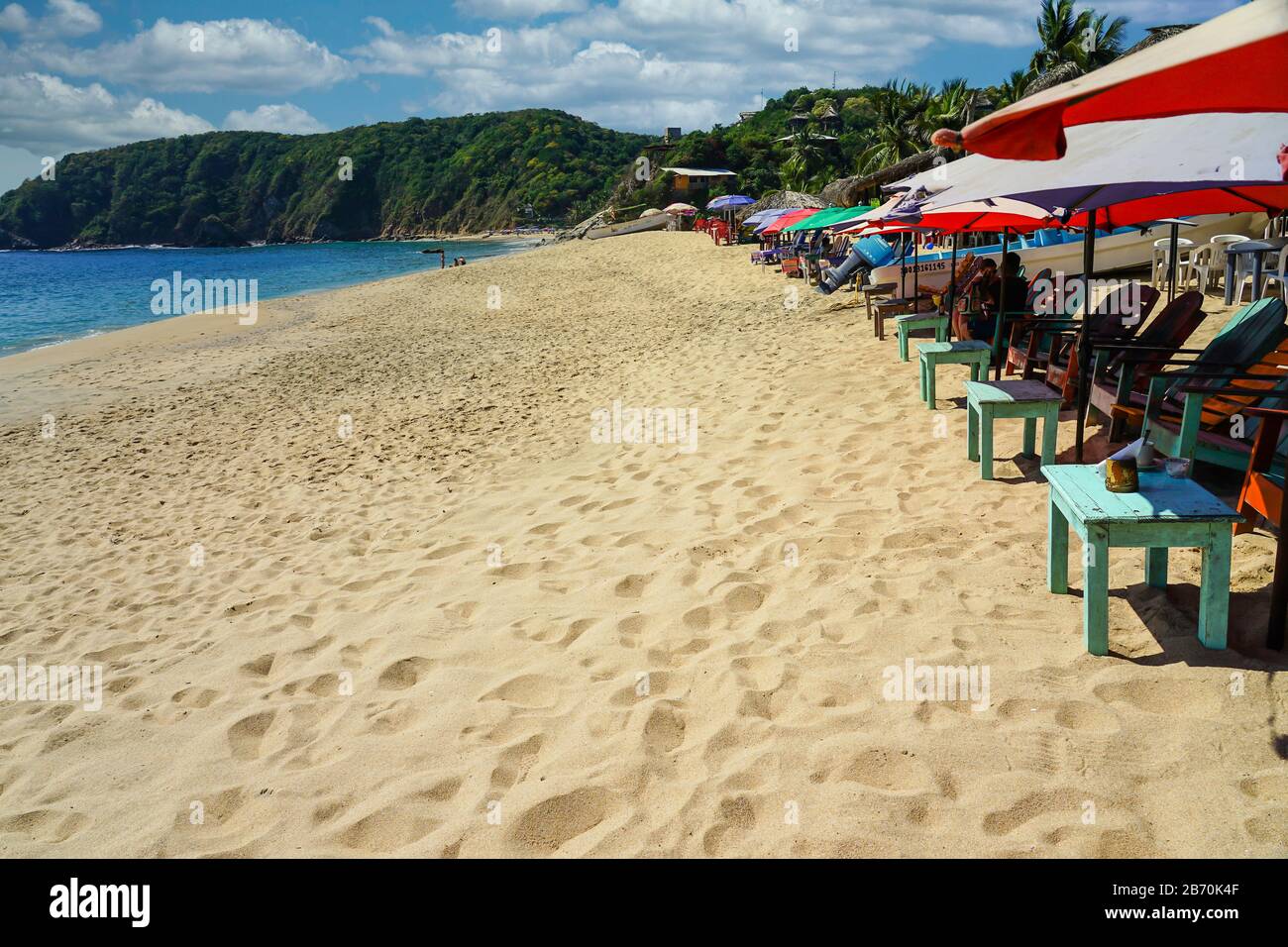Huatulco, Mexico, Tangolunda Beach Stock Photo - Alamy