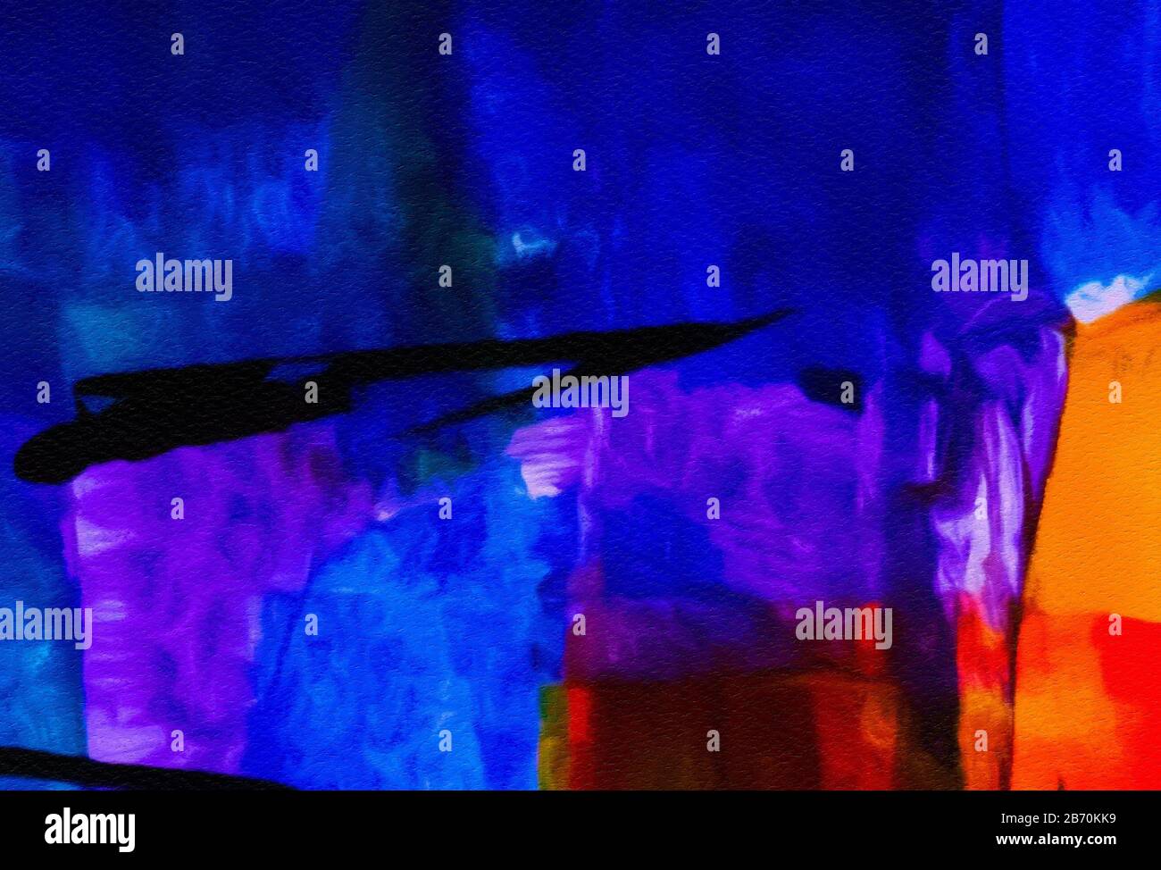 Creative abstract painting background in oil. Textured brush strokes of ...