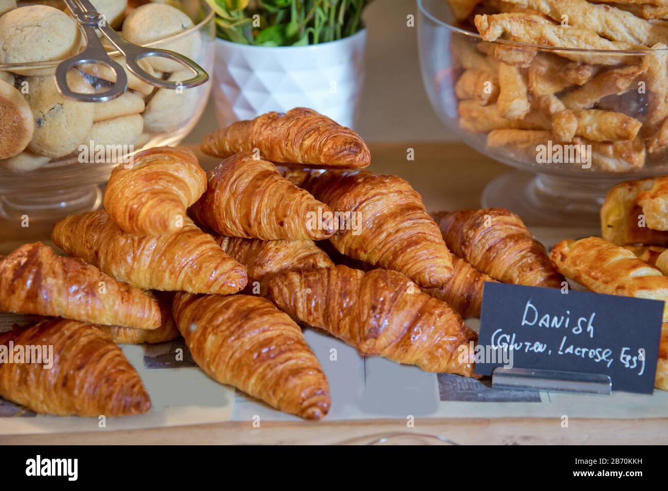 Fresh pastry, crispy morning croissants, breakfast in hotel. Breakfast ...
