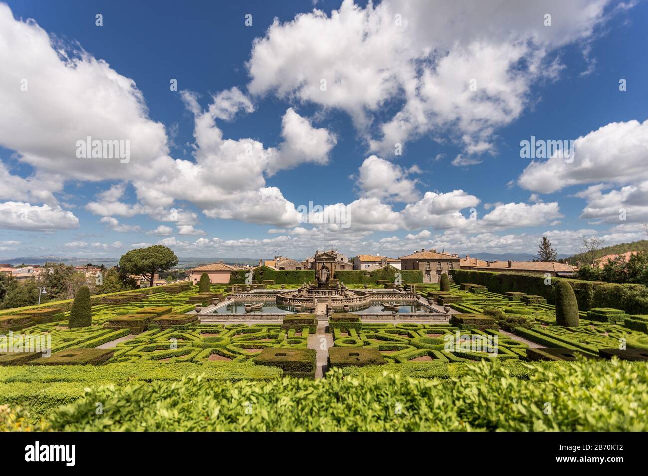 The Fountain of four Moors in Villa Lante, Villa Lante is a Mannerist ...