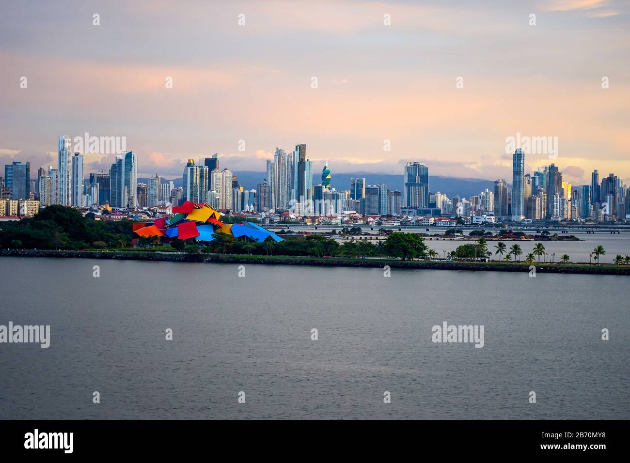 Panama Canal and Panama City in Panama Stock Photo - Alamy