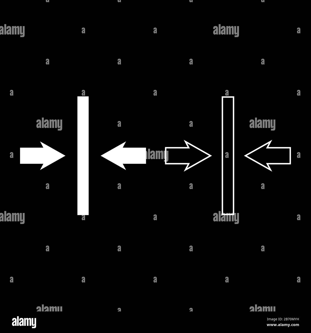 Symmetrical layout image Designation on the wallpaper symbol icon ...