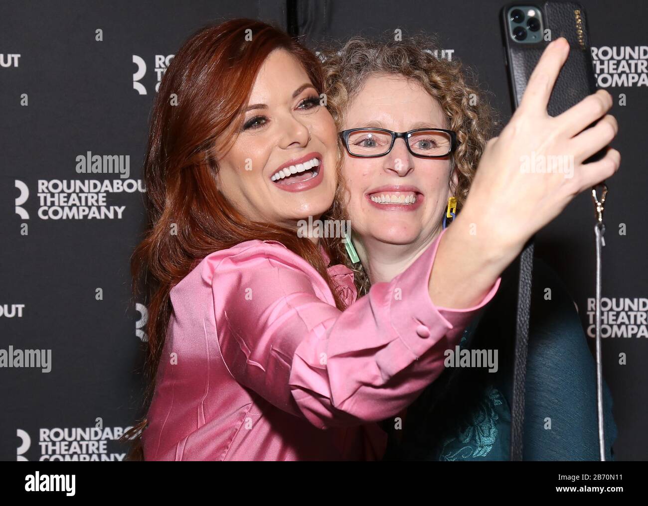 NEW YORK, NY- MARCH 12: Debra Messing and Vivienne Benesch at the photo ...