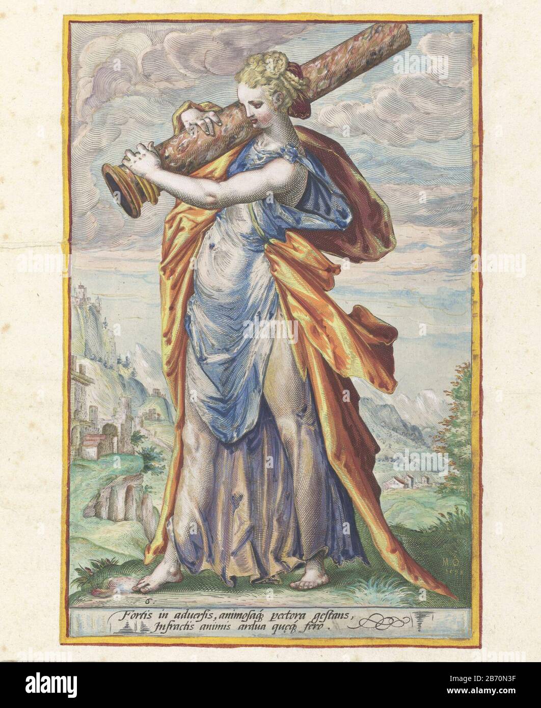 Kracht (Fortitudo) De deugden (serietitel) The Power personified; a ...