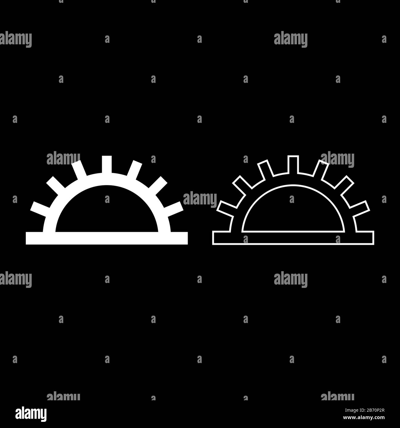 Medium light fastness Designation on the wallpaper symbol icon outline ...