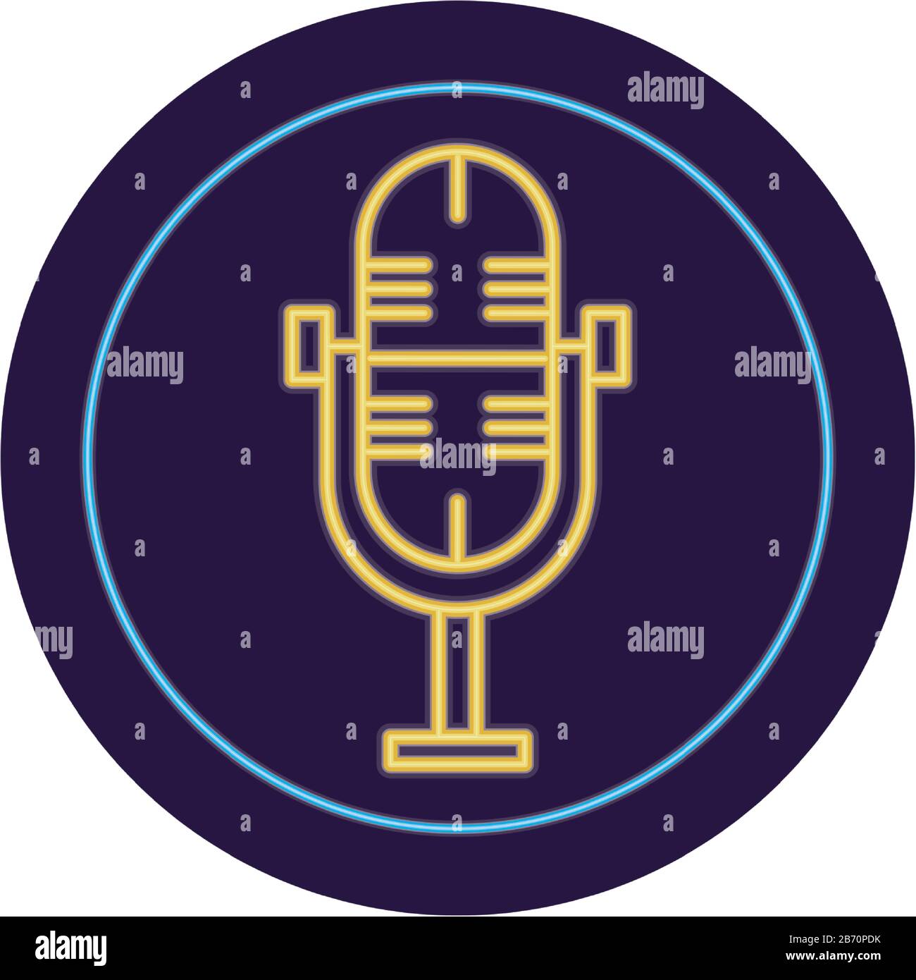 Microphone radio device isolated icon Stock Vector Image & Art - Alamy