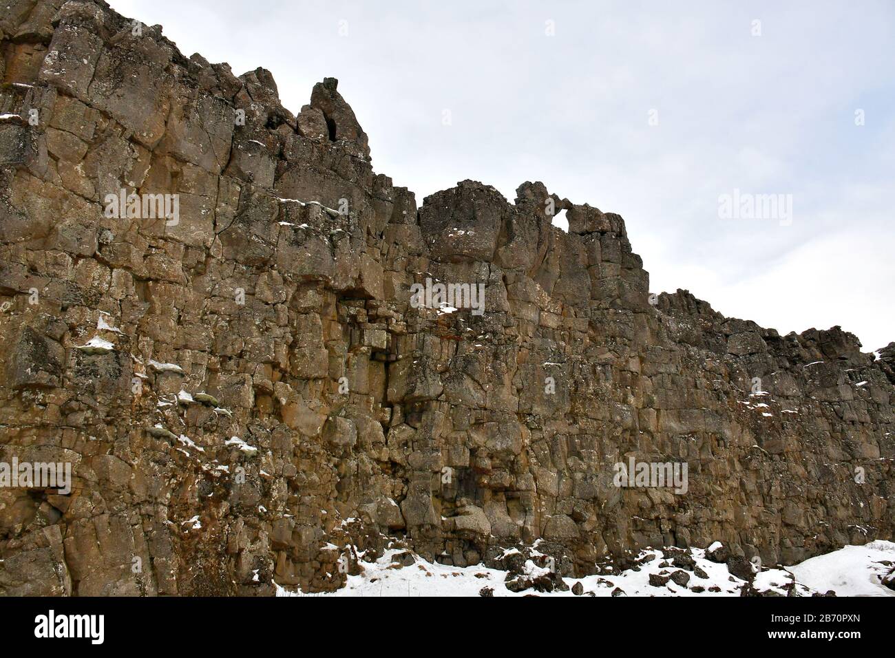 Almannagja Canyon, Thingvellir National Park, Þingvellir, Iceland ...