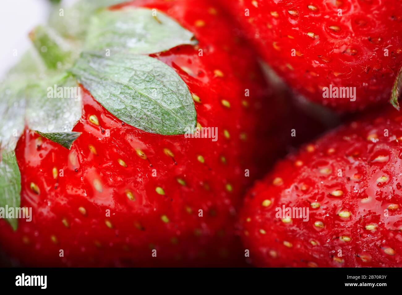 Juicy, ripe natural red strawberries without GMO. Strawberry - full ...