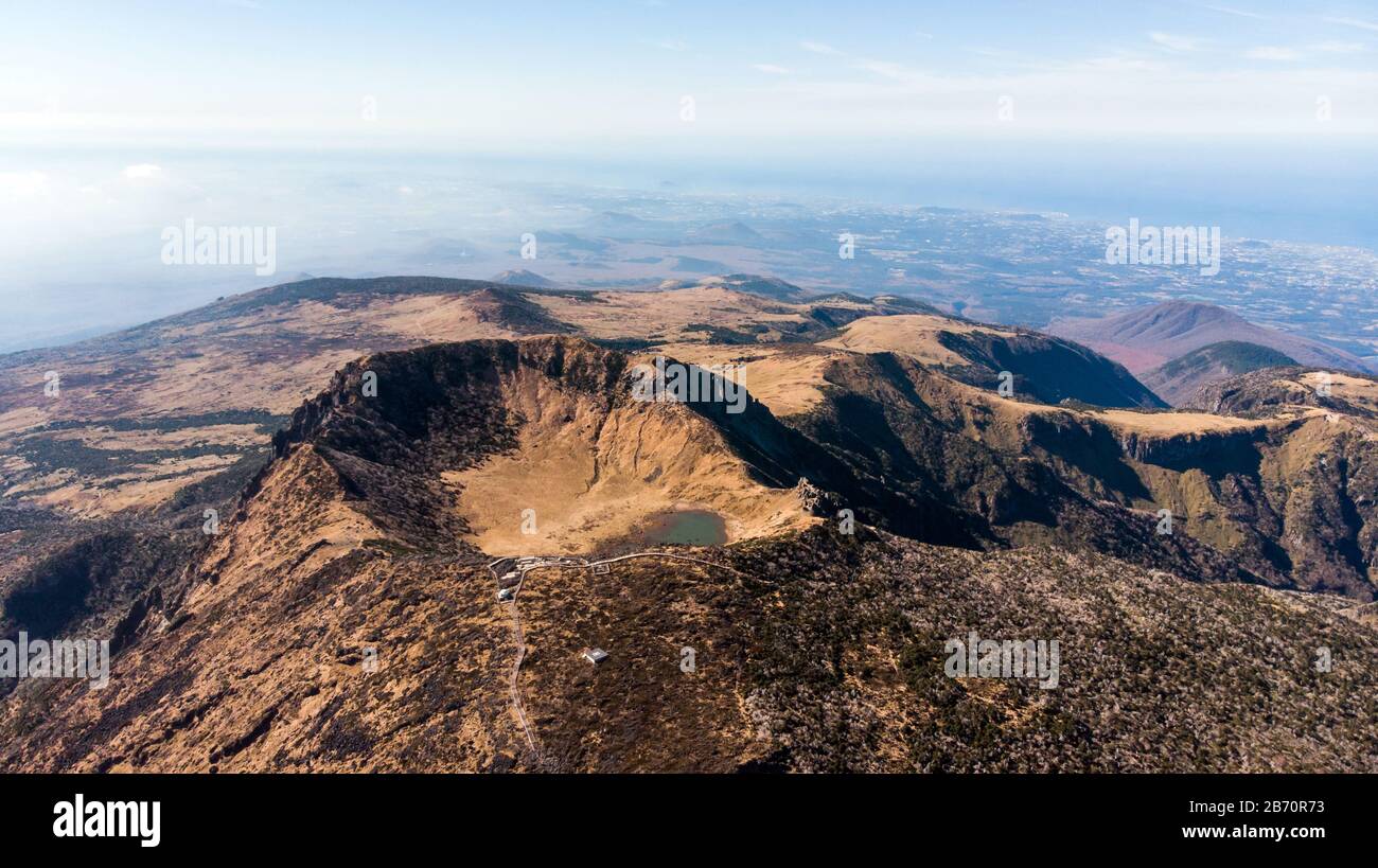Jeju island korea crater hi-res stock photography and images - Alamy