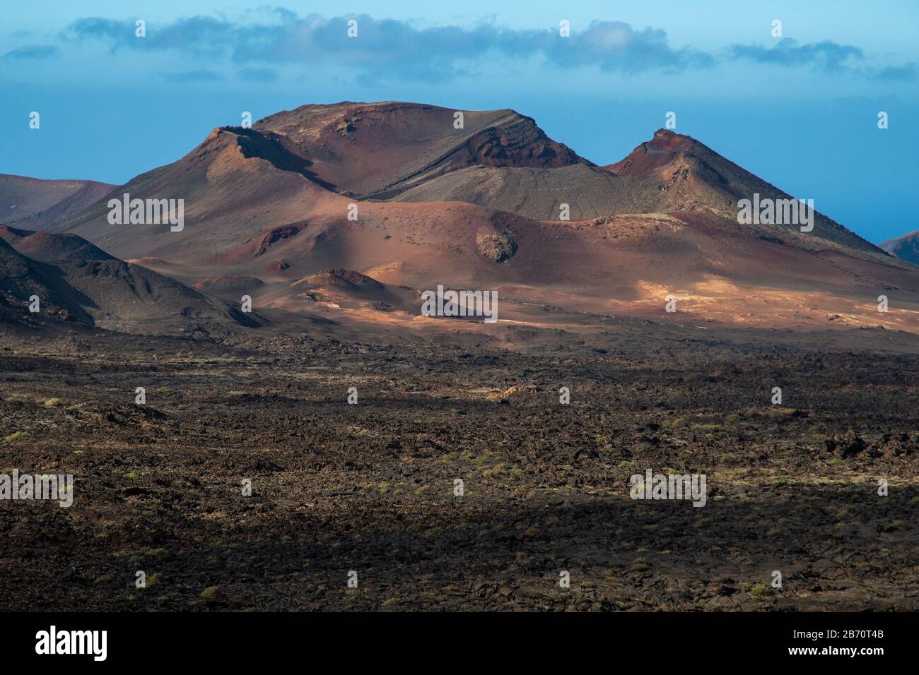 Volcano in Timanfaya National Park in Lanzarote Stock Photo - Alamy
