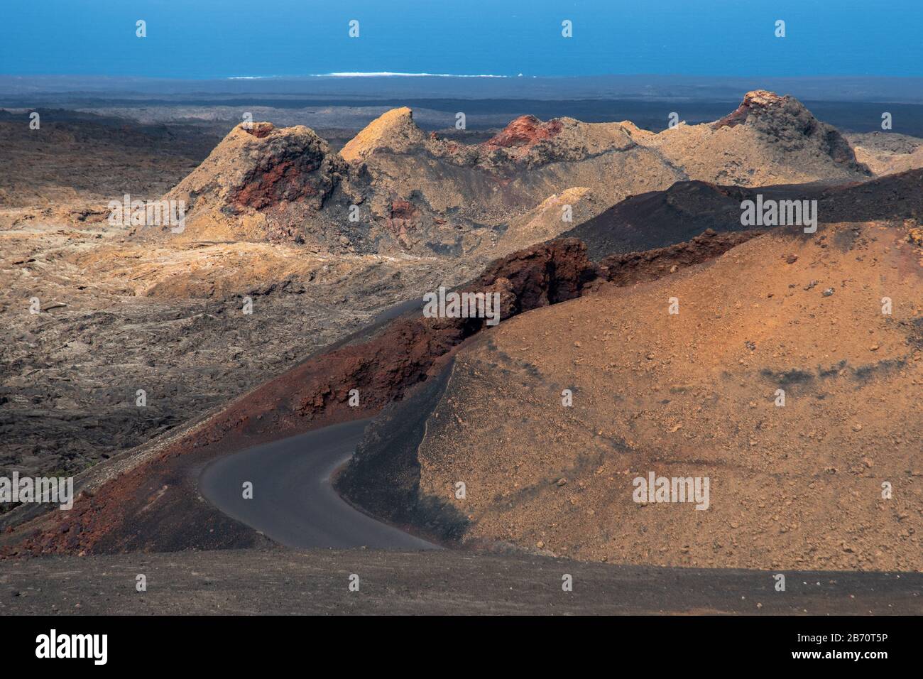 Volcano in Timanfaya National Park in Lanzarote Stock Photo - Alamy