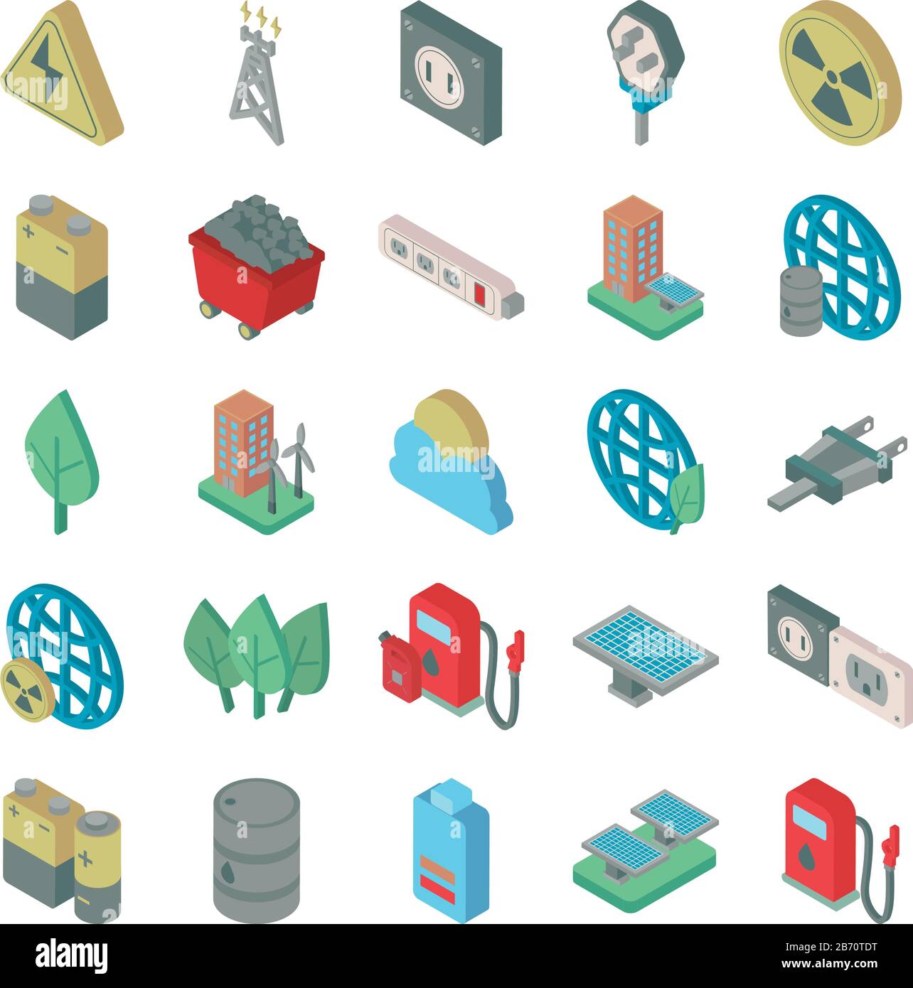 bundle of energy set icons Stock Vector Image & Art - Alamy