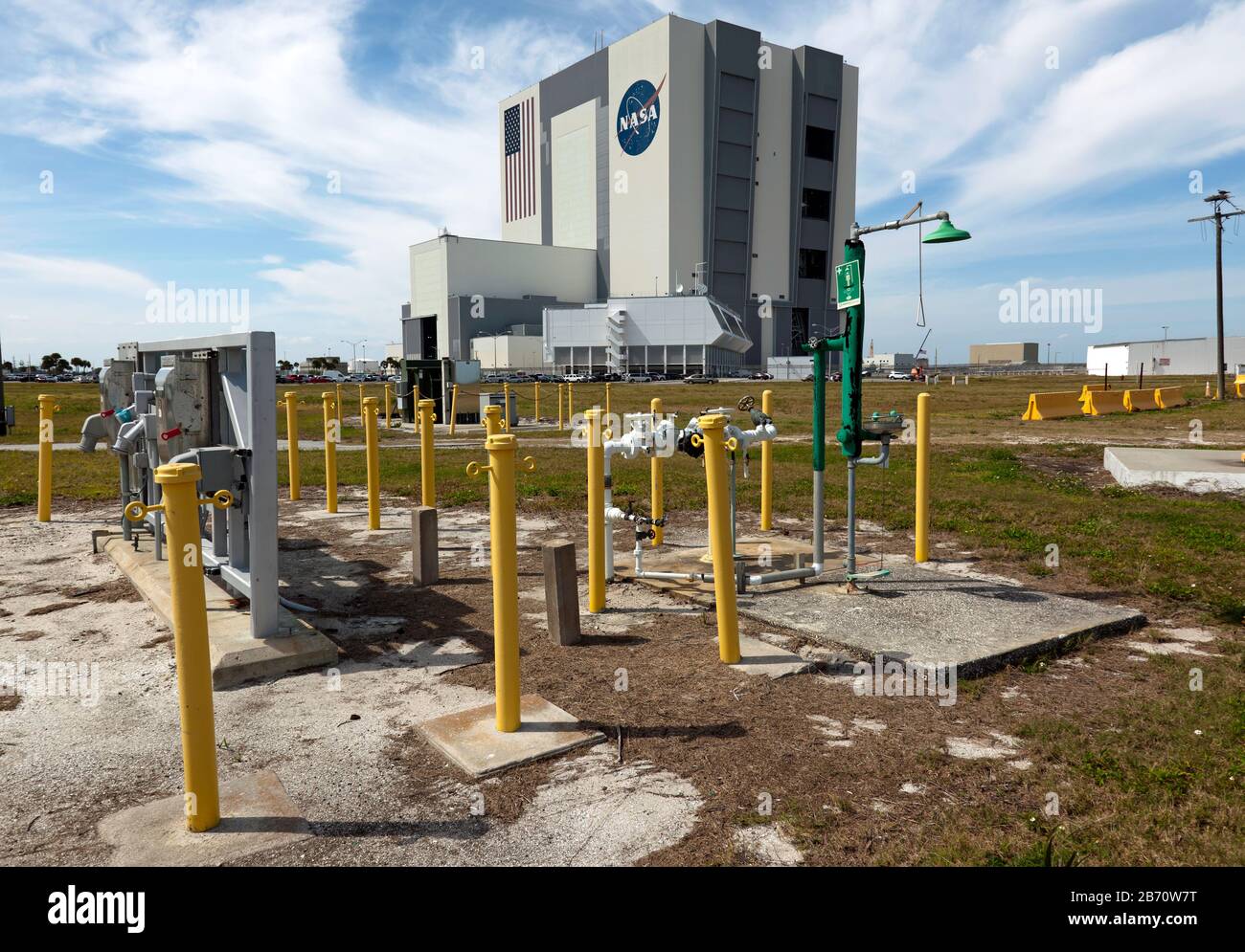 The Vehicle Assembly Building, at NASA's Kennedy Space Center, Merritt Island, Florida, USA ...