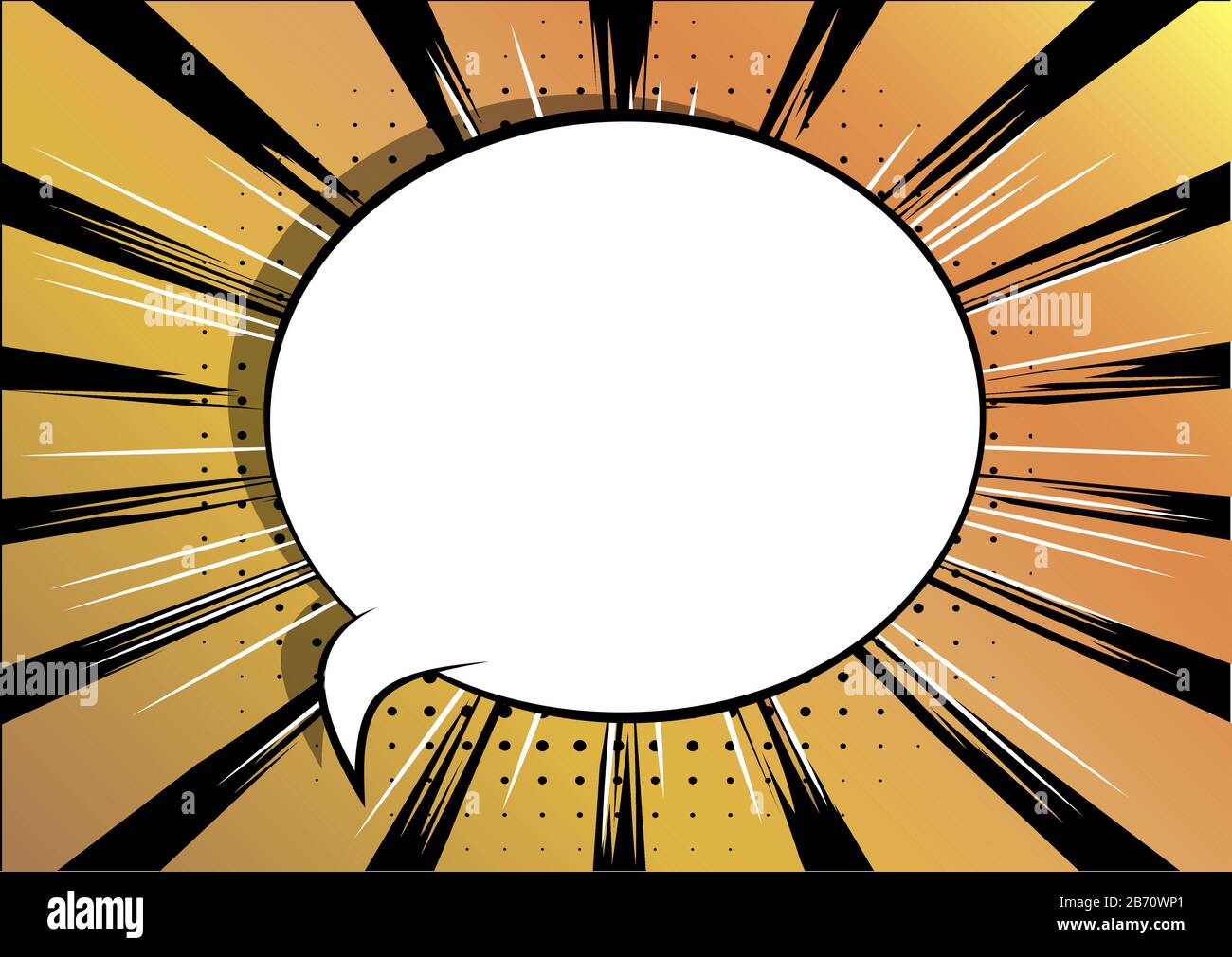 Vector illustrated retro comic book background. Pop art vintage style ...