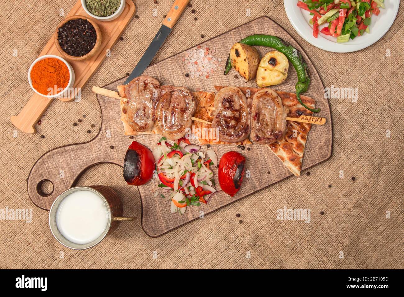 Kebab from turkish cuisine Stock Photo - Alamy