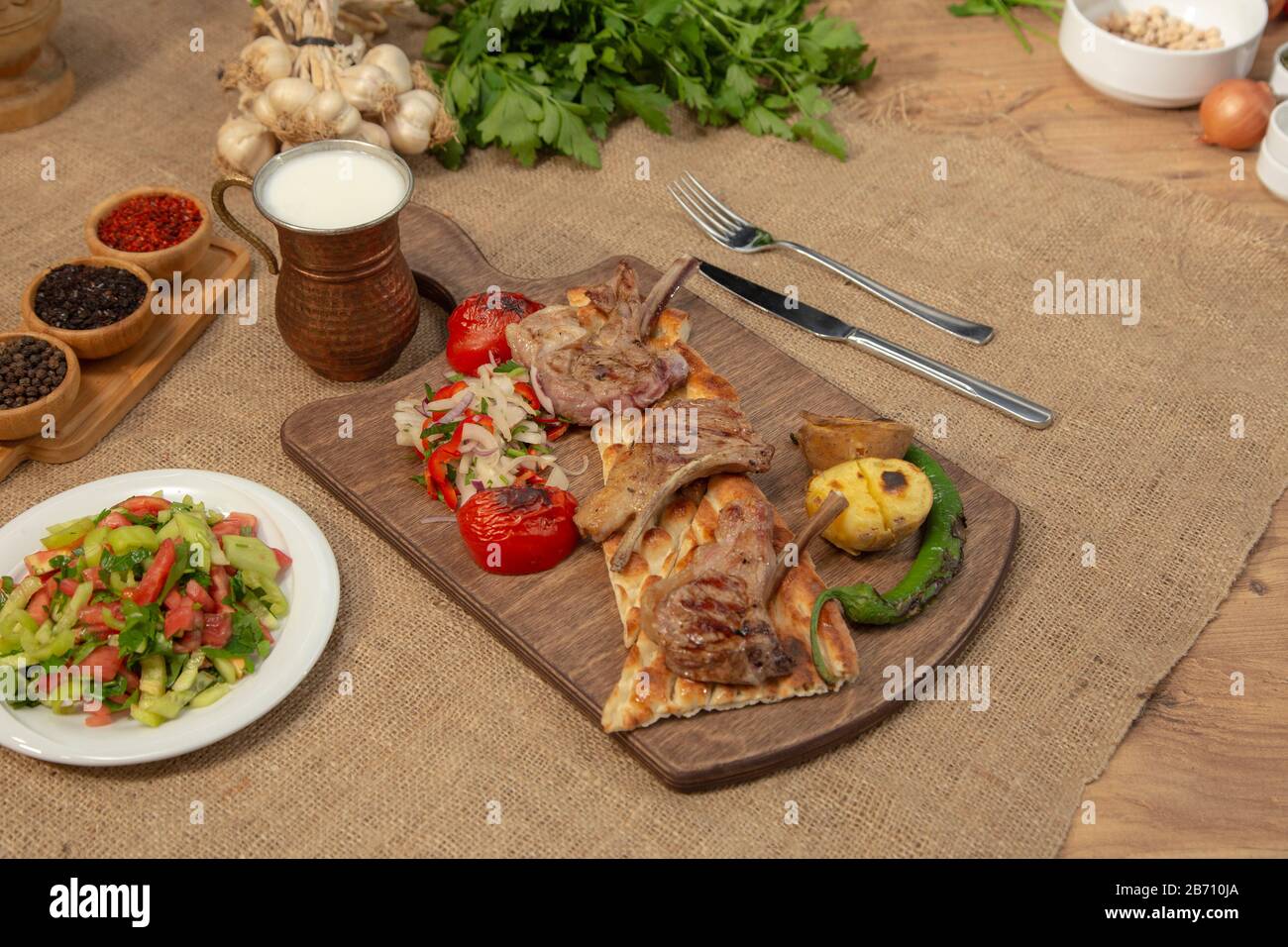 Kebab from turkish cuisine Stock Photo - Alamy