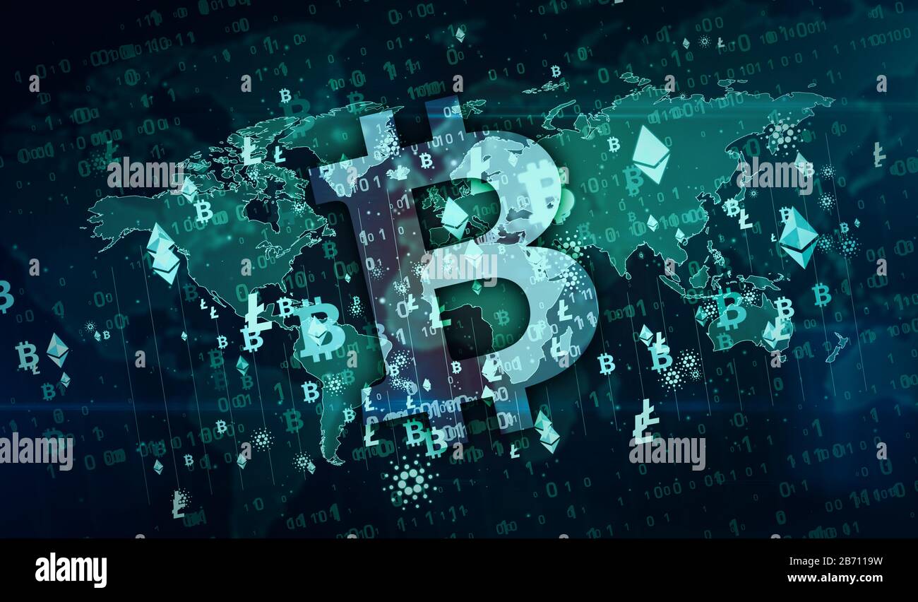 Cryptocurrency symbols hi-res stock photography and images - Alamy