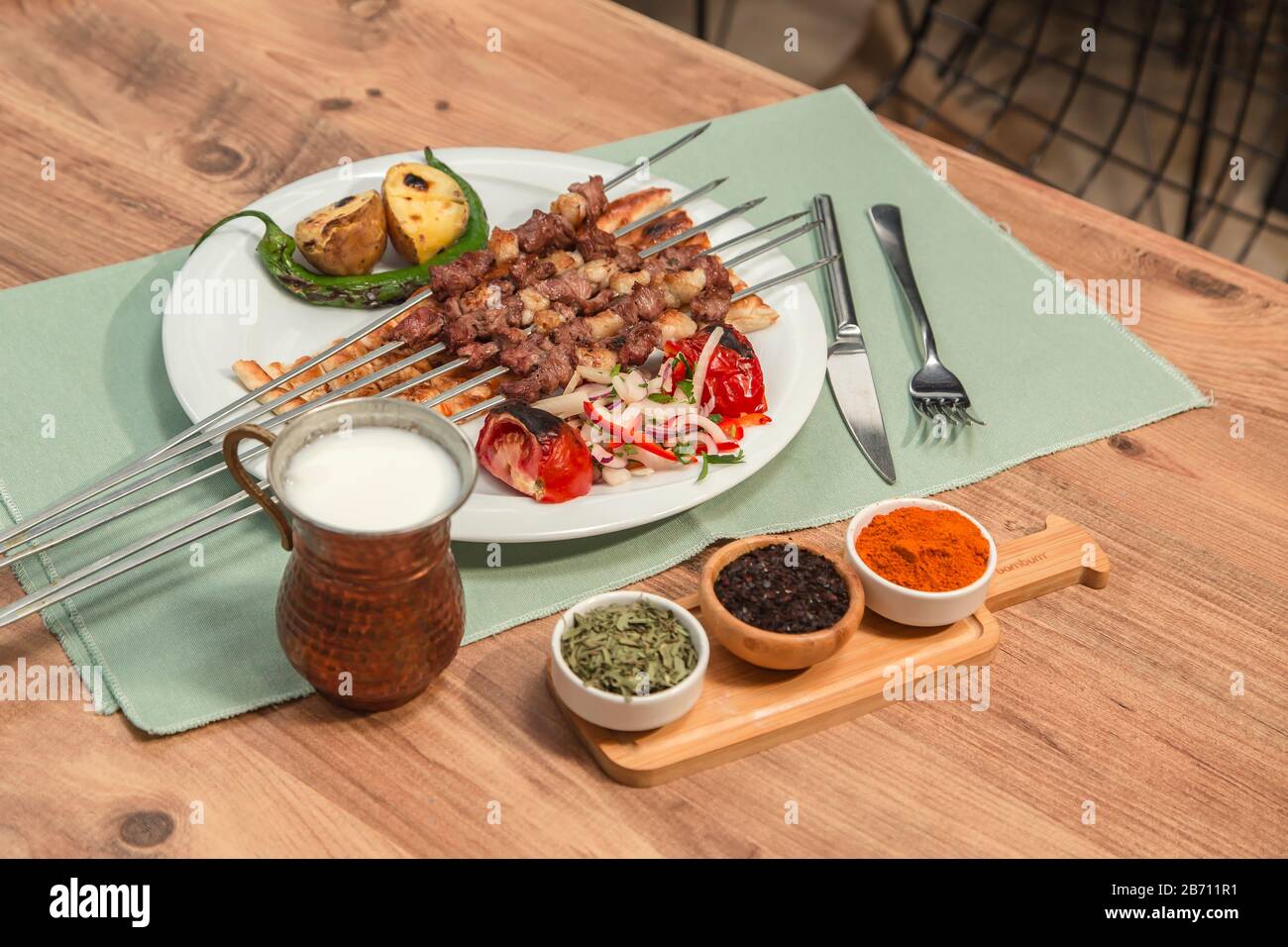 Kebab from turkish cuisine Stock Photo - Alamy