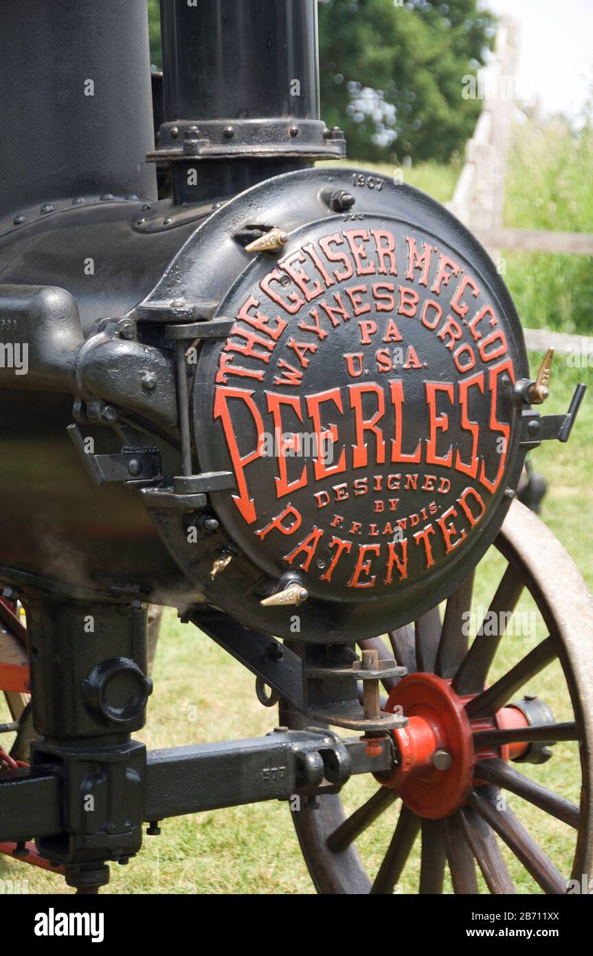Steam traction engine Stock Photo - Alamy