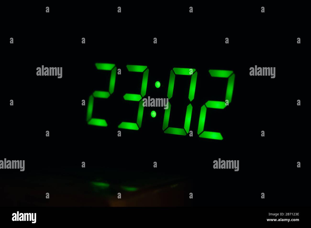 Digital clock midnight hi-res stock photography and images - Alamy