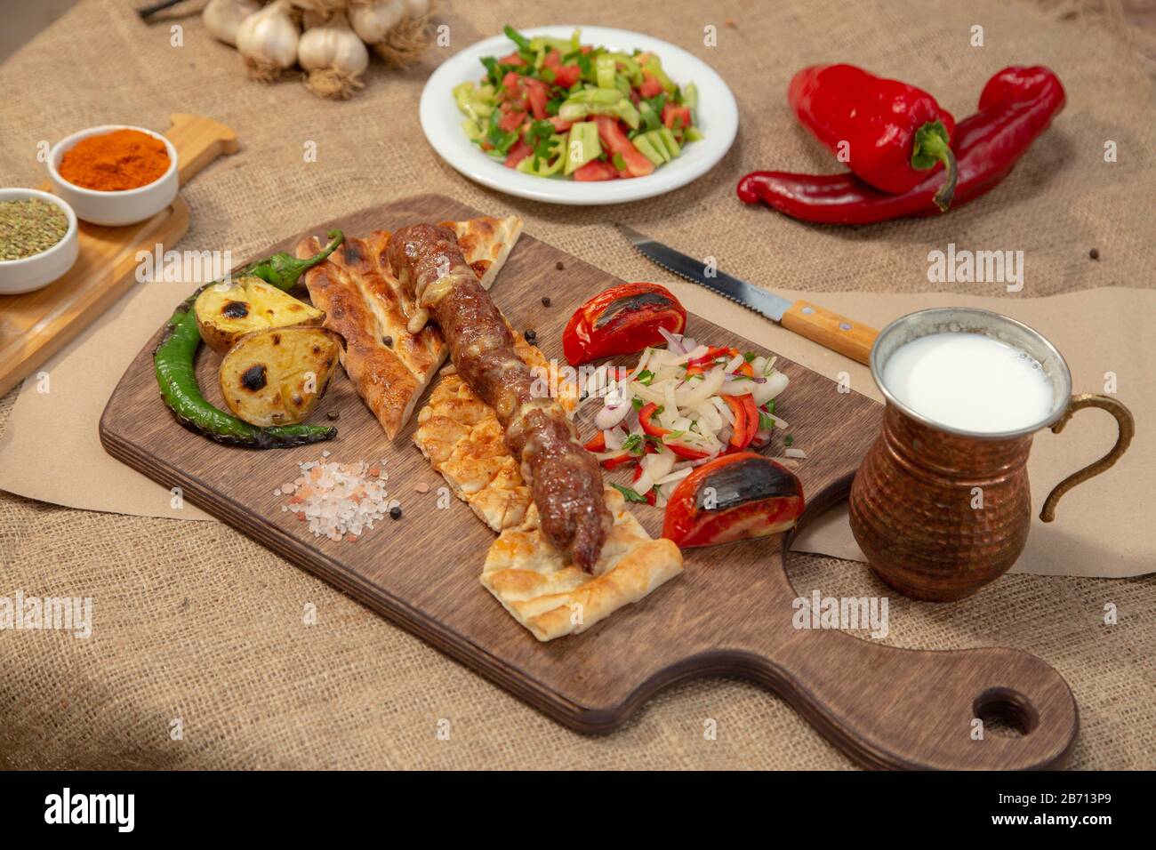 Kebab from turkish cuisine Stock Photo - Alamy