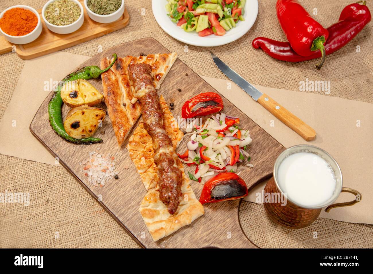Kebab from turkish cuisine Stock Photo - Alamy