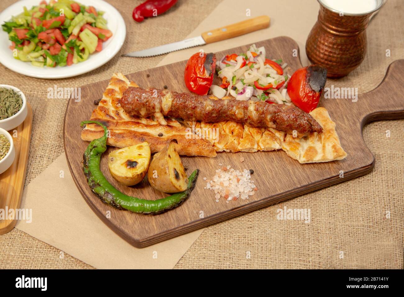 kebab from turkish cuisine Stock Photo - Alamy