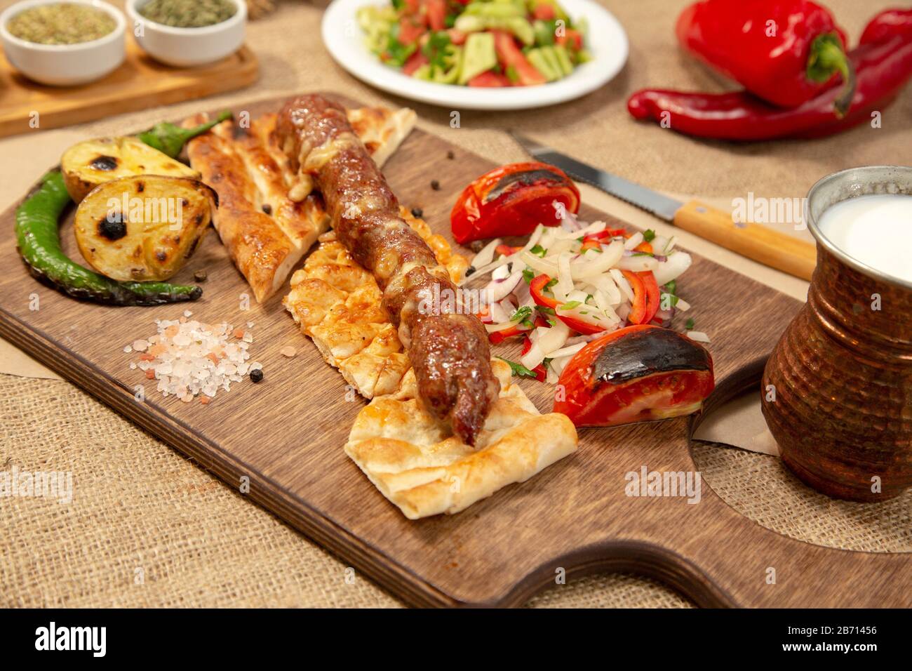 kebab from turkish cuisine Stock Photo - Alamy