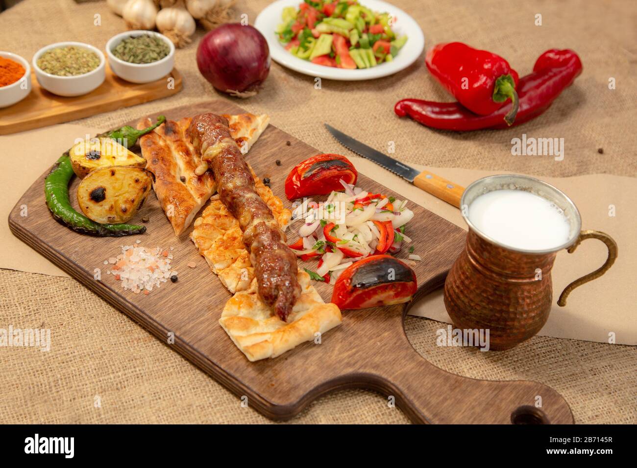 kebab from turkish cuisine Stock Photo - Alamy