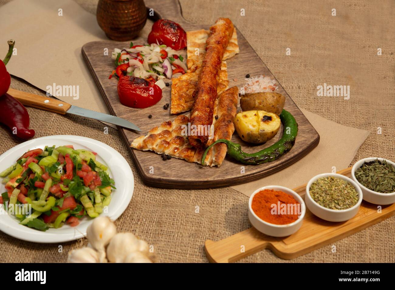 Kebab from turkish cuisine Stock Photo - Alamy
