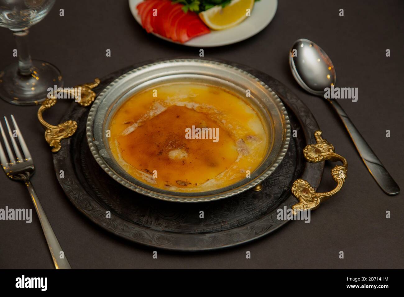 Food called kelle paca from turkish cuisine Stock Photo - Alamy