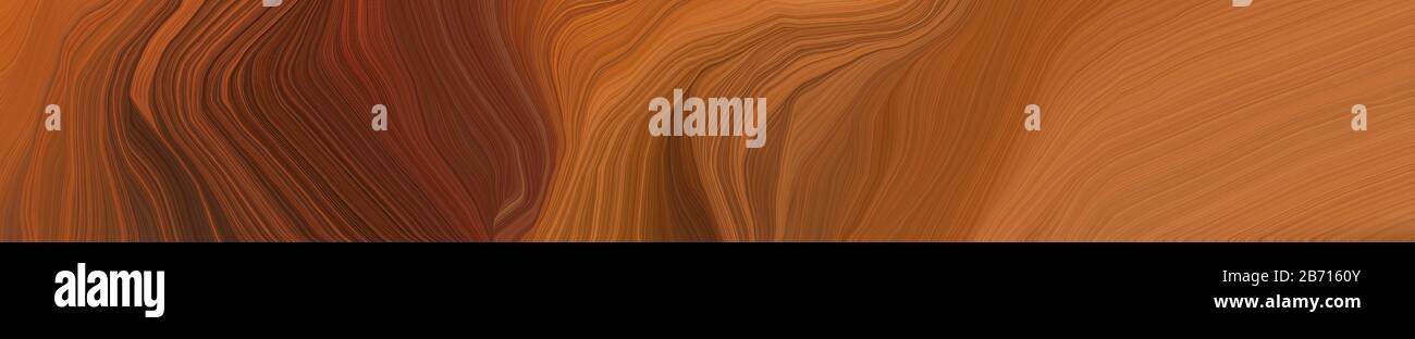 creative banner with sienna, chocolate and dark red color. curvy ...