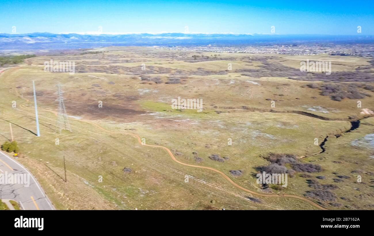 Open space park in suburbs of Denver Stock Photo - Alamy