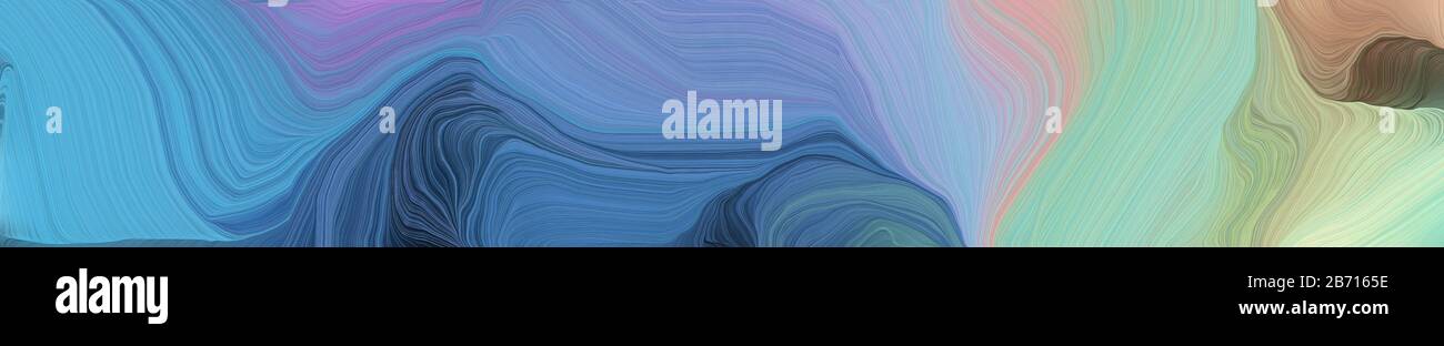 wide colored banner background with cadet blue, steel blue and ash gray ...