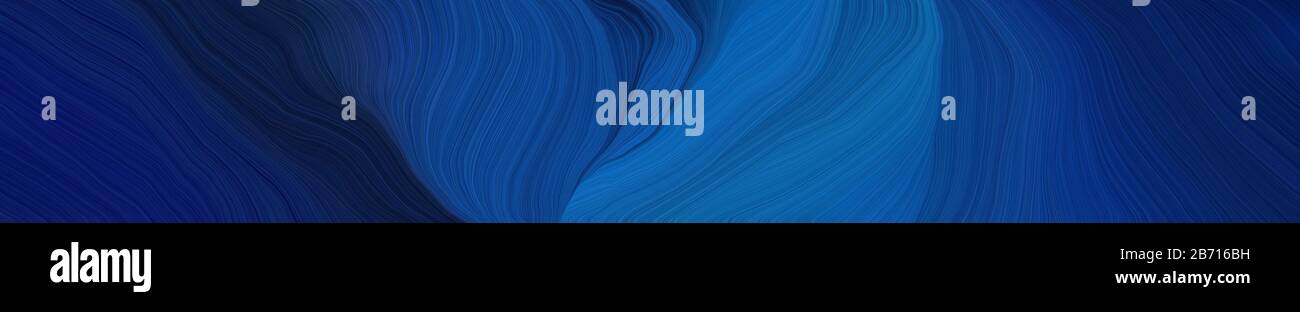 beautiful wide colored banner with midnight blue, strong blue and very ...