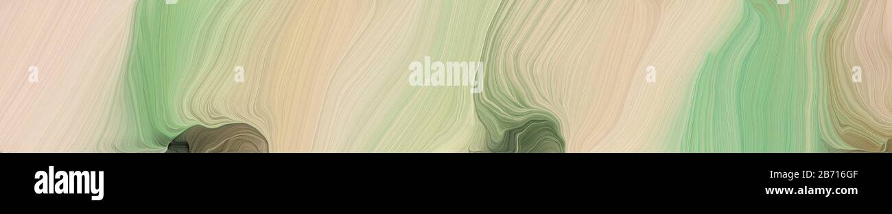 dynamic wide colored banner. abstract waves illustration with ash gray ...