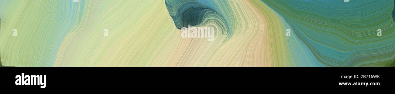 wide colored background banner with tan, sea green and ash gray color ...