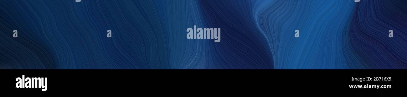 beautiful wide colored banner with very dark blue, teal blue and ...