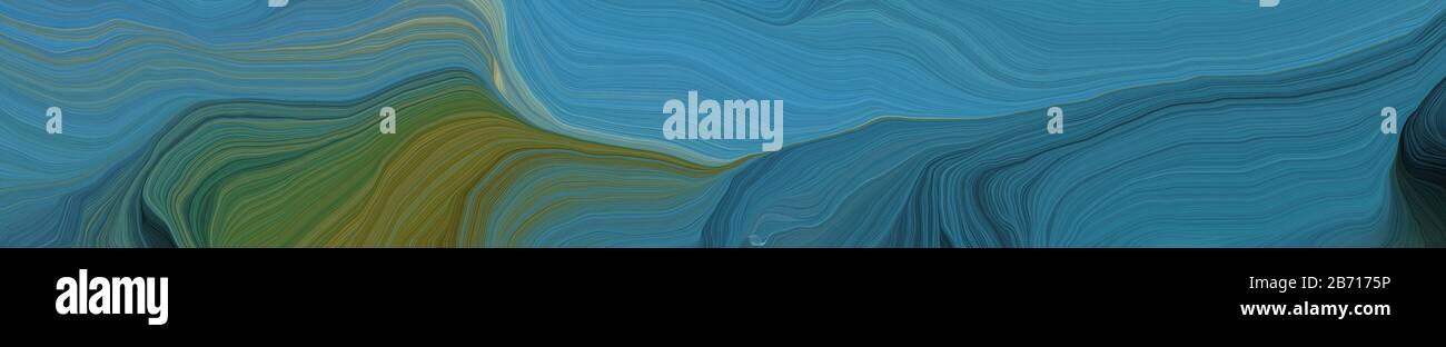 creative banner with teal blue, dark olive green and dim gray color ...