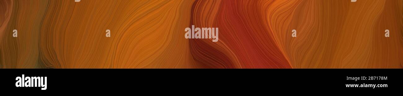 landscape orientation graphic with waves. modern soft curvy waves ...