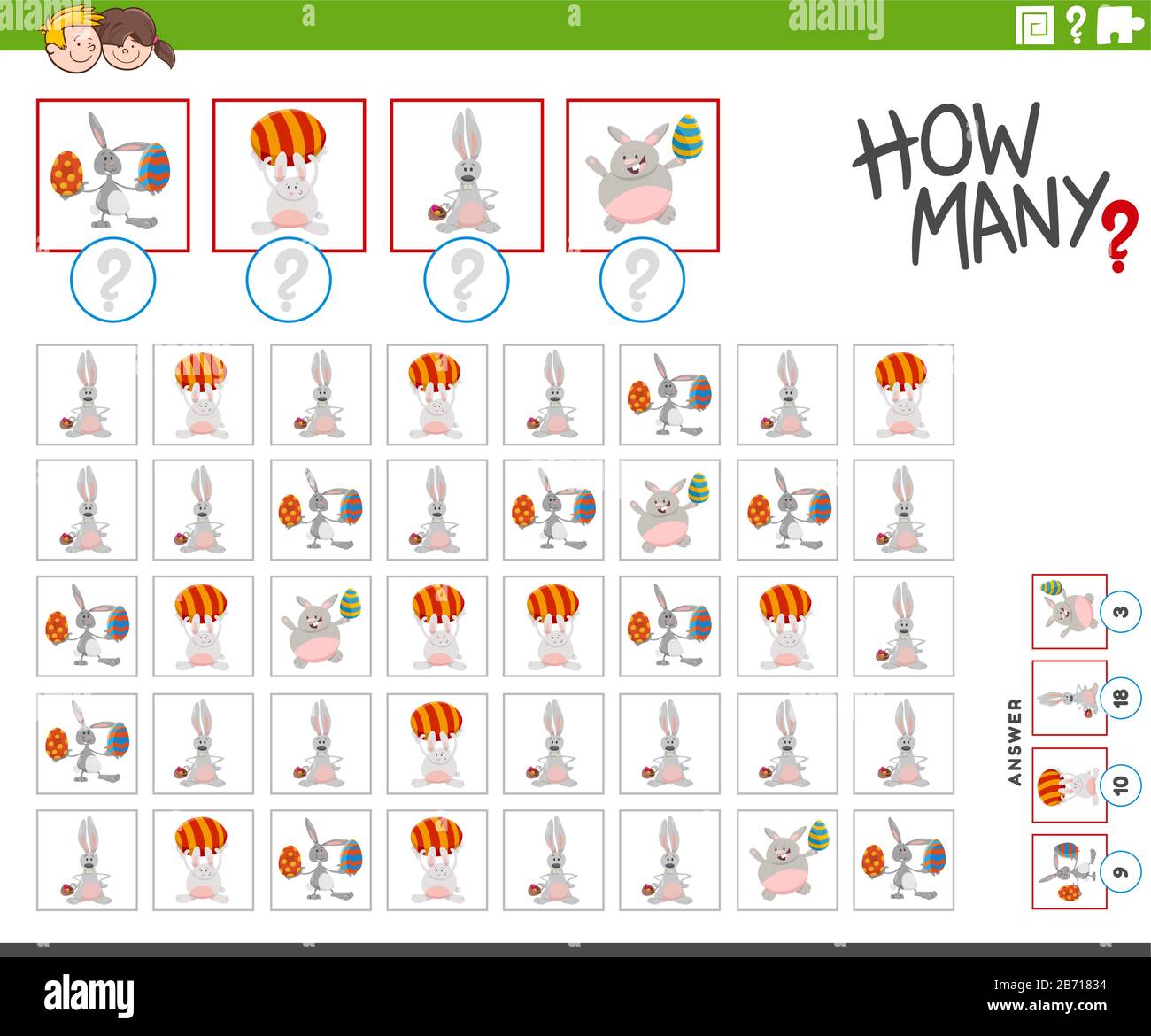 Cartoon easter bunnies hi-res stock photography and images - Alamy