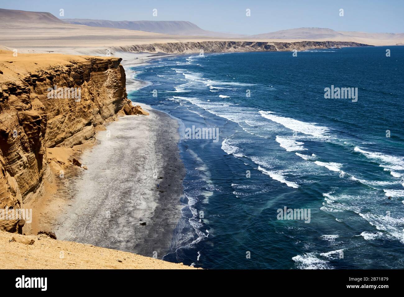 Coastal cliffs at Paracas National Reserve Peru Stock Photo - Alamy