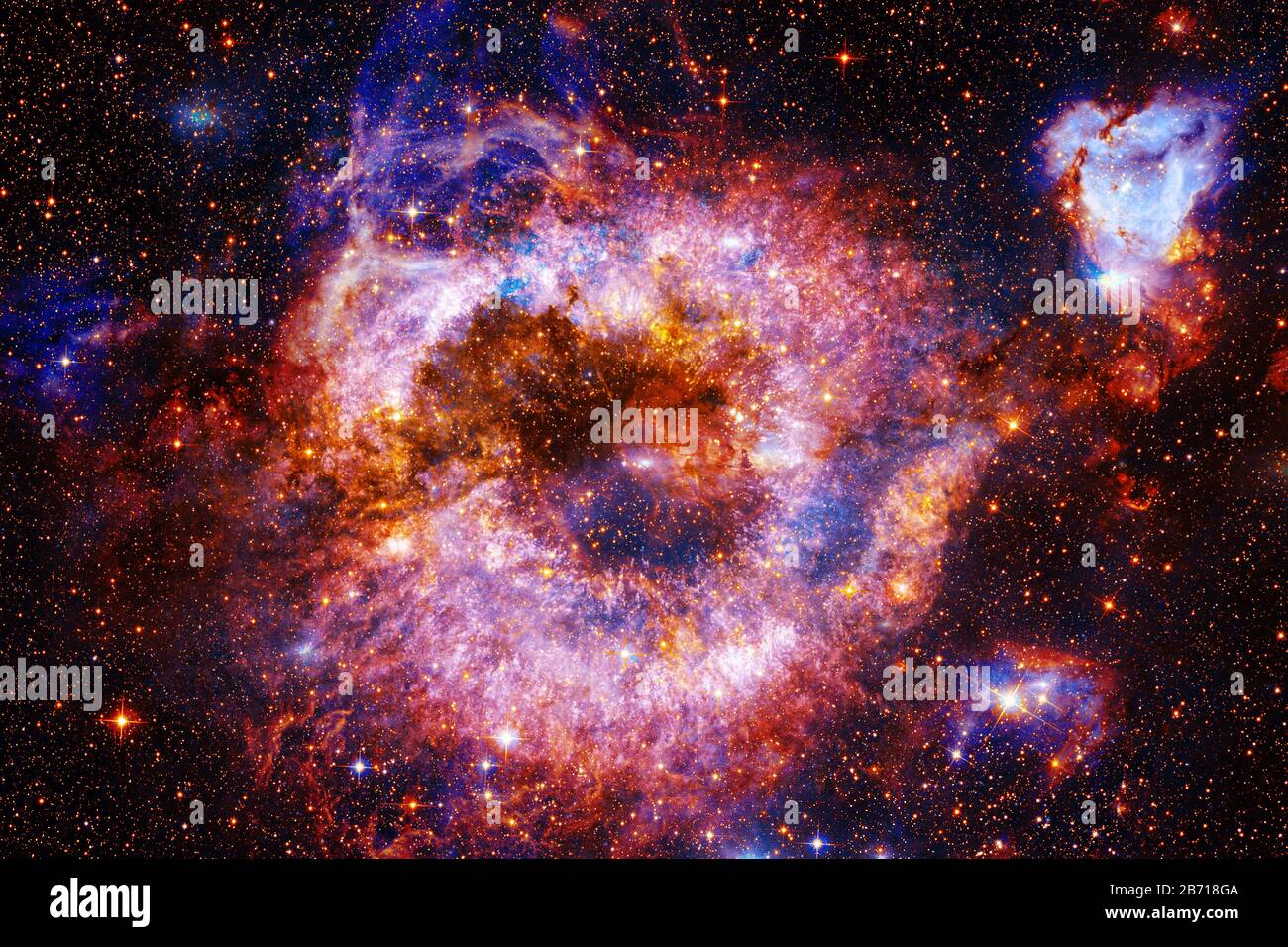 Beauty of endless cosmos. Science fiction wallpaper. Elements of this ...