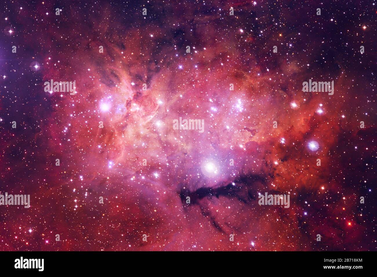 Starfield in outer space many light years far from the Earth. Elements ...