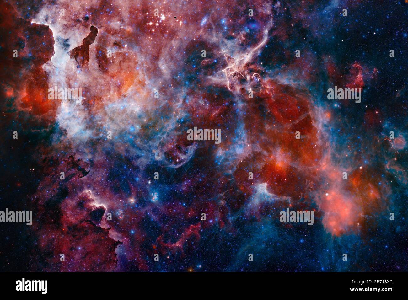 Infinite space with nebulae and stars. Elements of this image furnished ...
