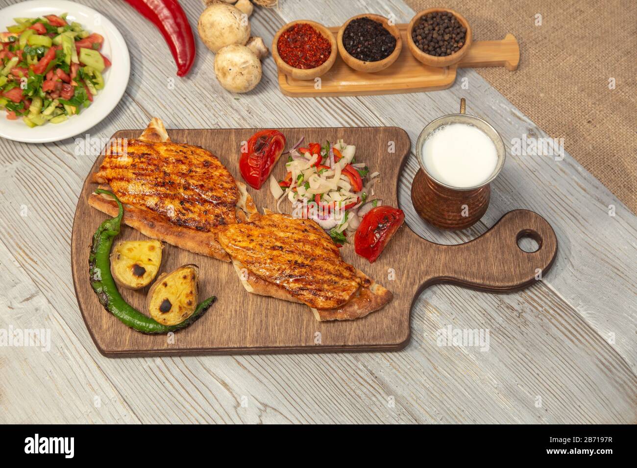 Kebab from turkish cuisine Stock Photo - Alamy