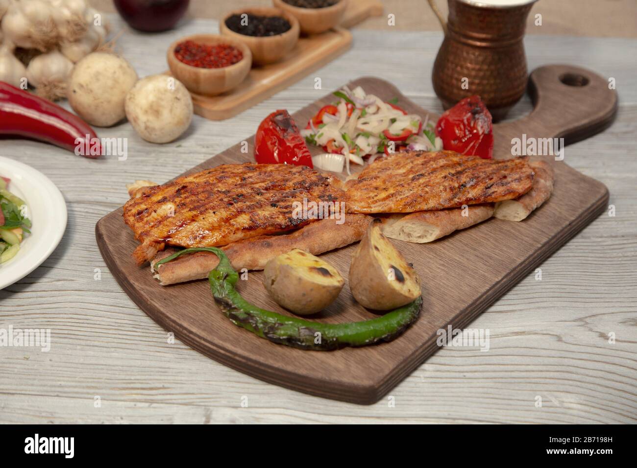 Kebab from turkish cuisine Stock Photo - Alamy